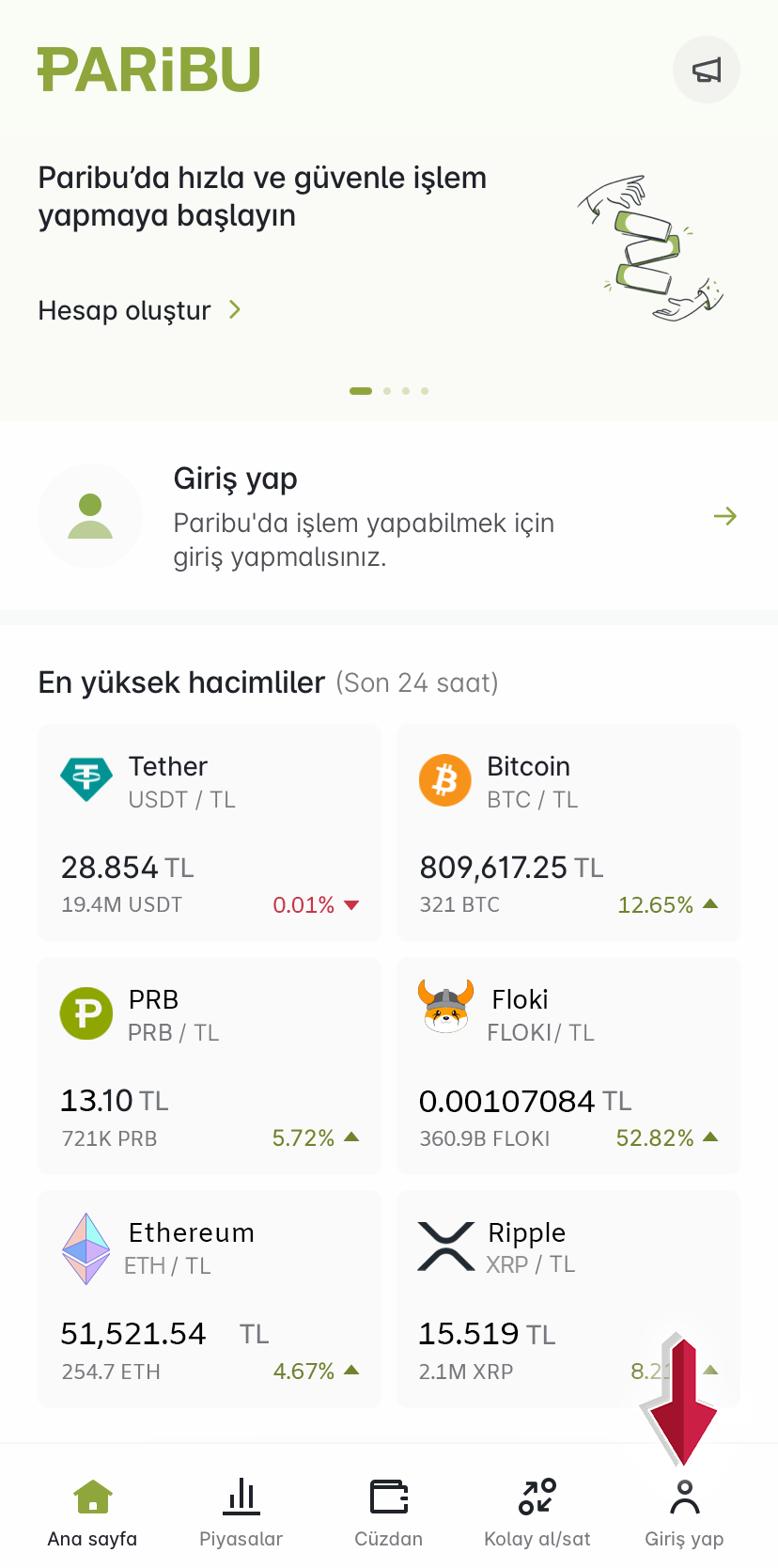 Paribu Hesabı Nasıl Açılır? – Paribu Yardım Merkezi